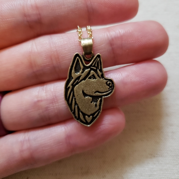Teri's Jewels | Jewelry | Siberian Husky Dog Pendant Necklace | Poshmark
